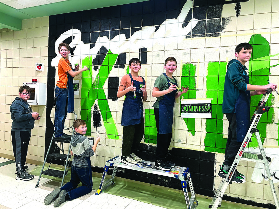Local artist helps West Branch students create mural | News, Sports ...